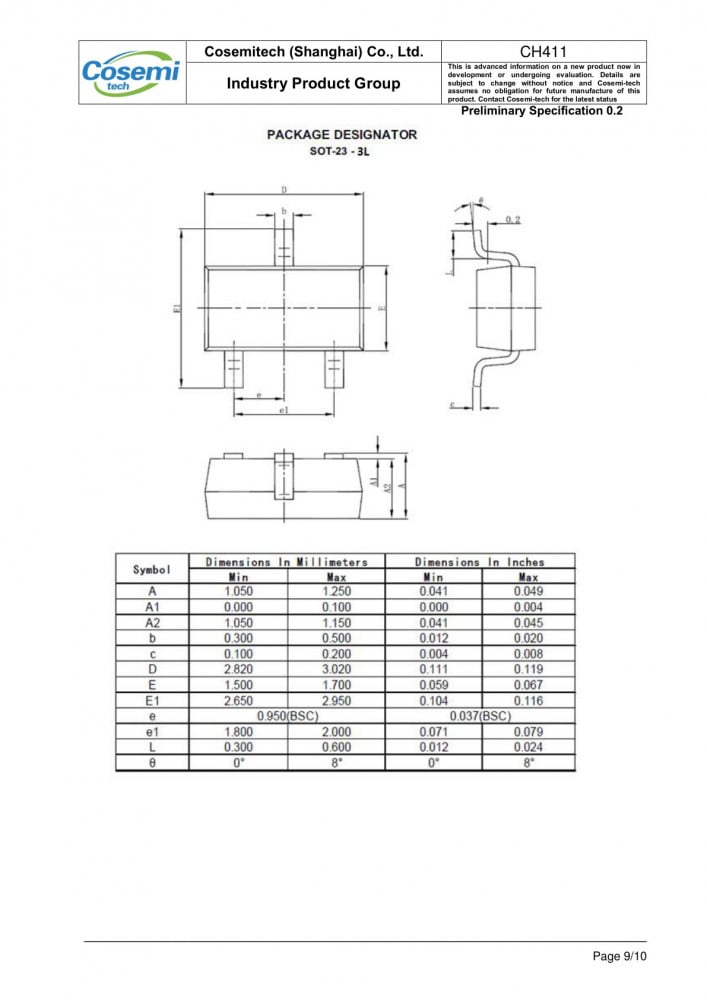 CH411SR datasheet page 9