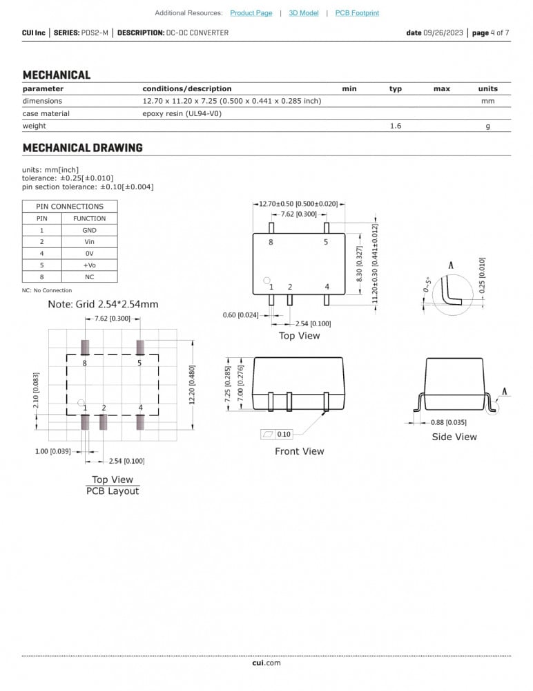 PDS2-M datasheet page 4