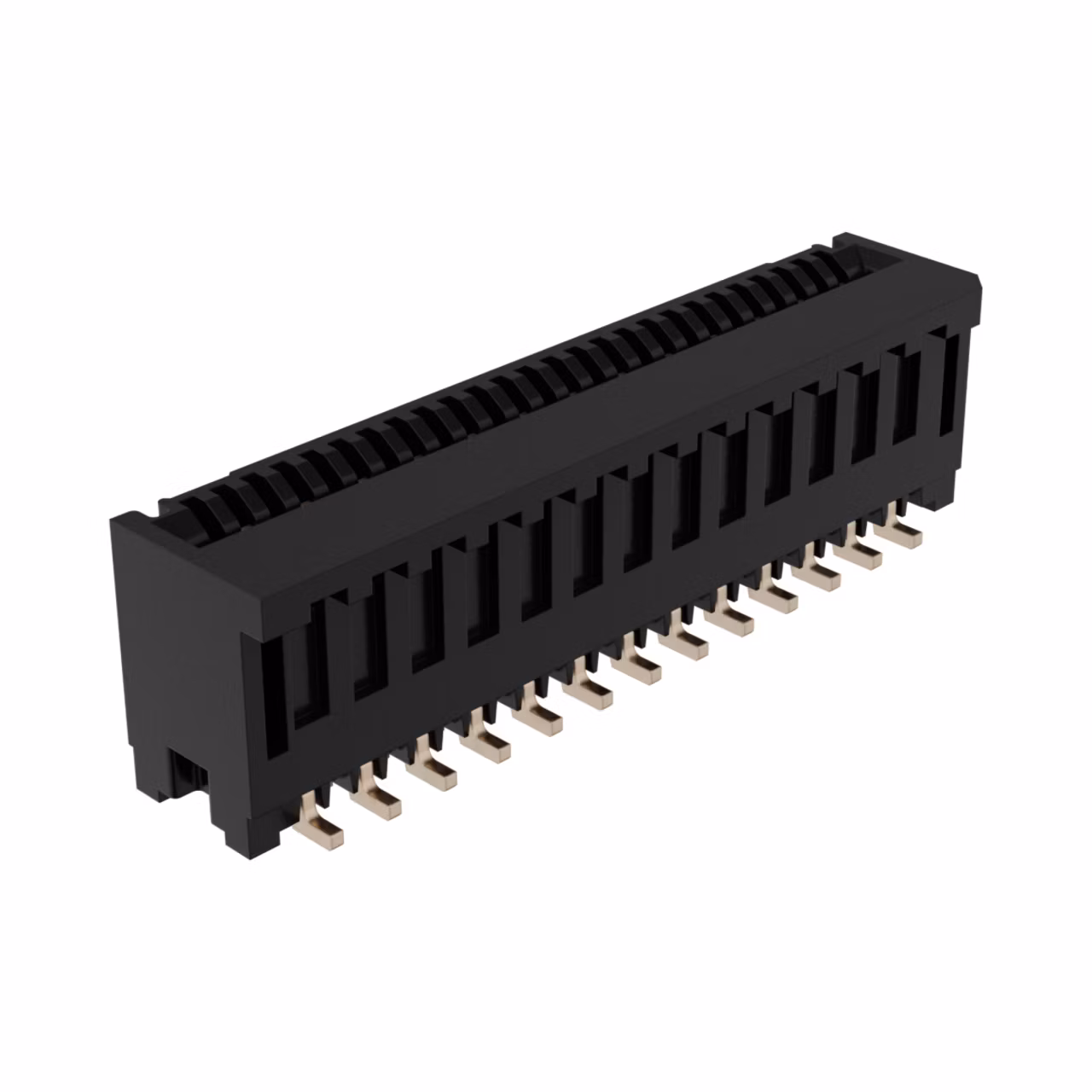 Easy-On FFC/FPC Connector, 0.50mm Pitch, Surface Mount, Vertical, Non-ZIF, Reverse Footprint, Tin Bismuth Plating, Long Terminal Type, Black, 26 Circuits for sale
