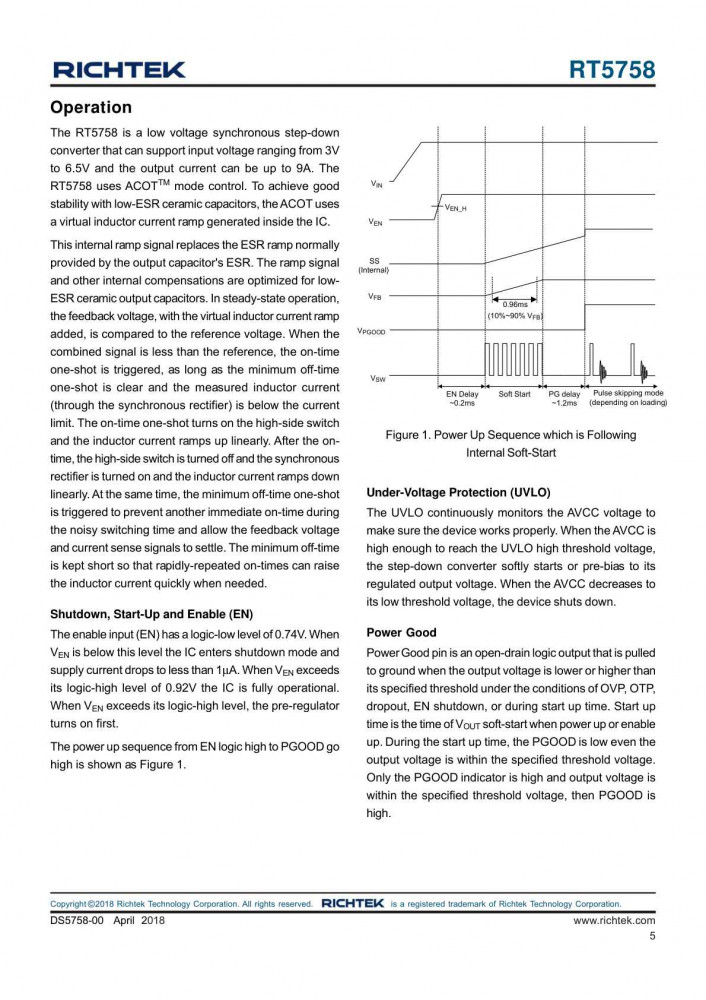 RT5758 datasheet page 5