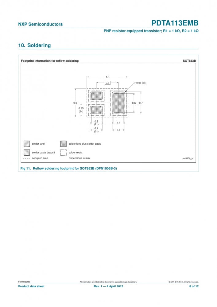 PDTA113EMB datasheet page 9
