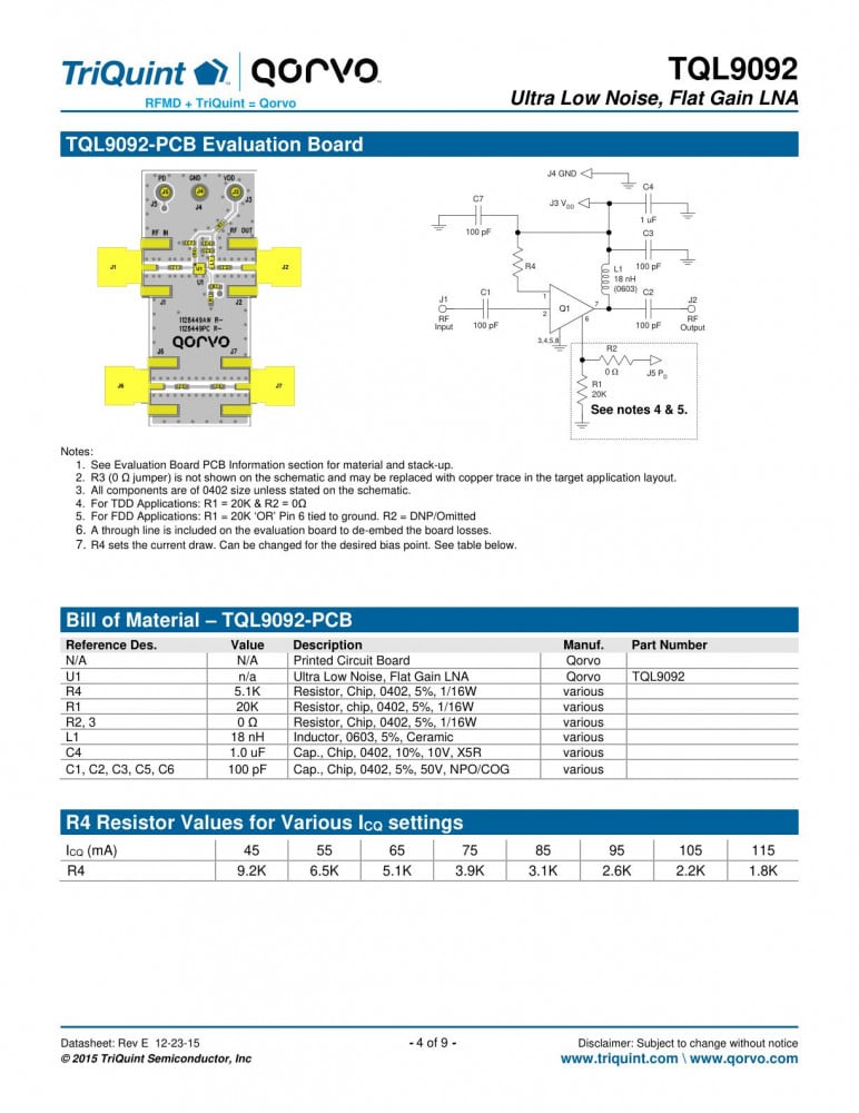 TQL9092 datasheet page 4