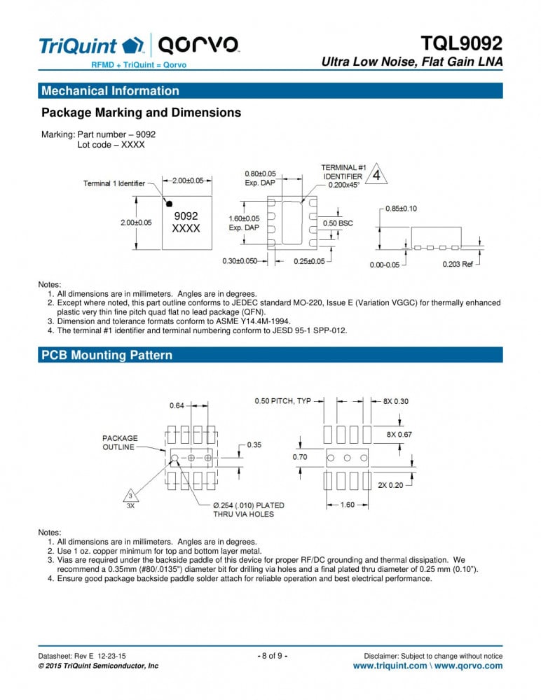 TQL9092 datasheet page 8