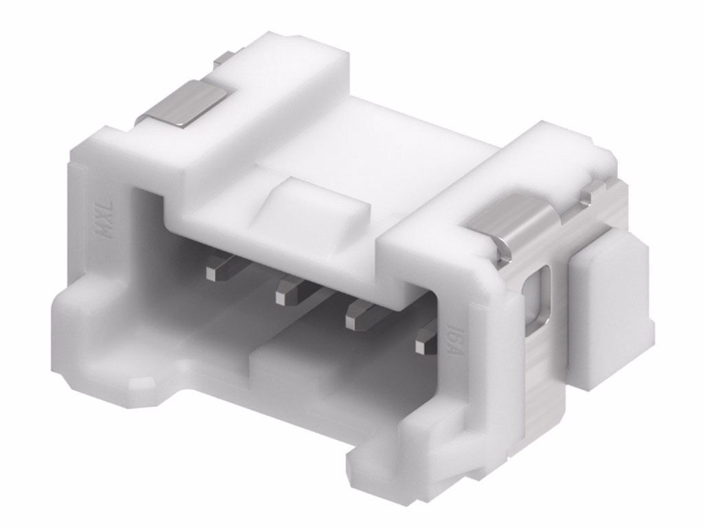 2.00mm Pitch, Micro-Lock Plus PCB Header, Single Row, Right-Angle, Surface Mount, 0.76µm Gold Plating, Positive Lock, 5 Circuits, Low-Halogen, Natural (White)