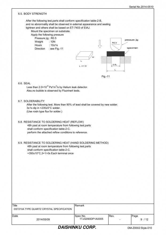 KDS specification page 10