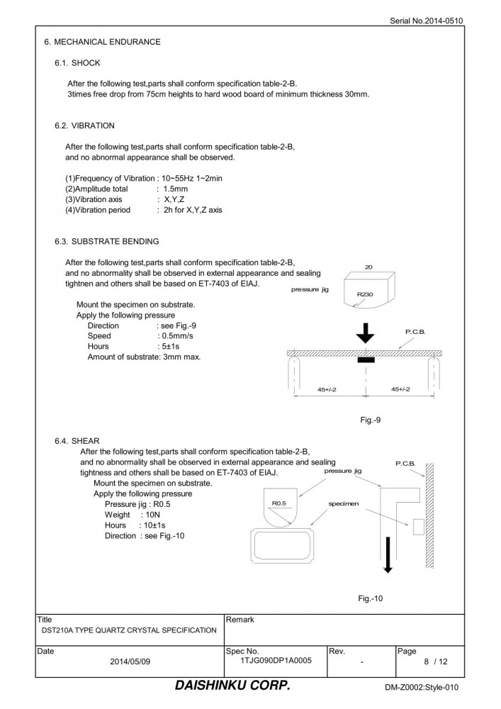 KDS specification page 9