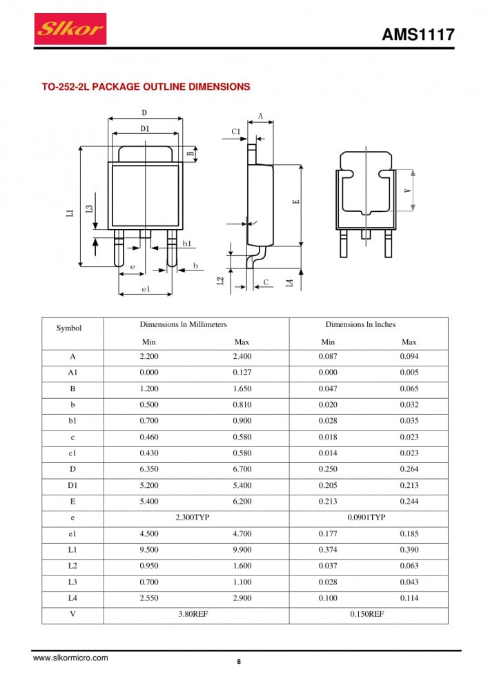 AMS1117 datasheet page 8