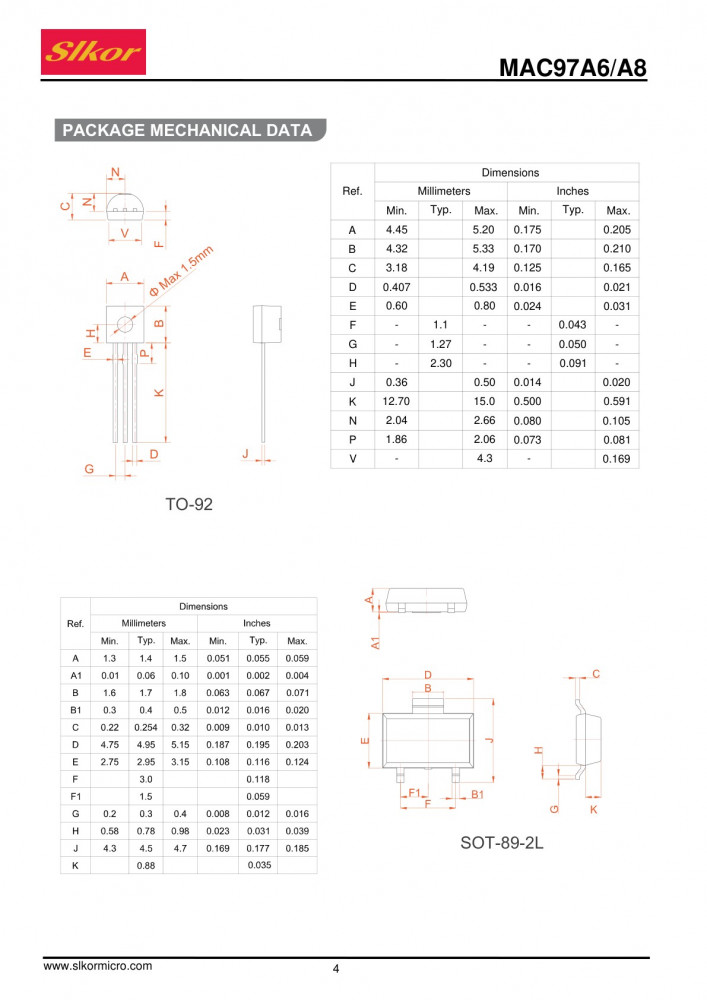 MAC97A8 datasheet page 4