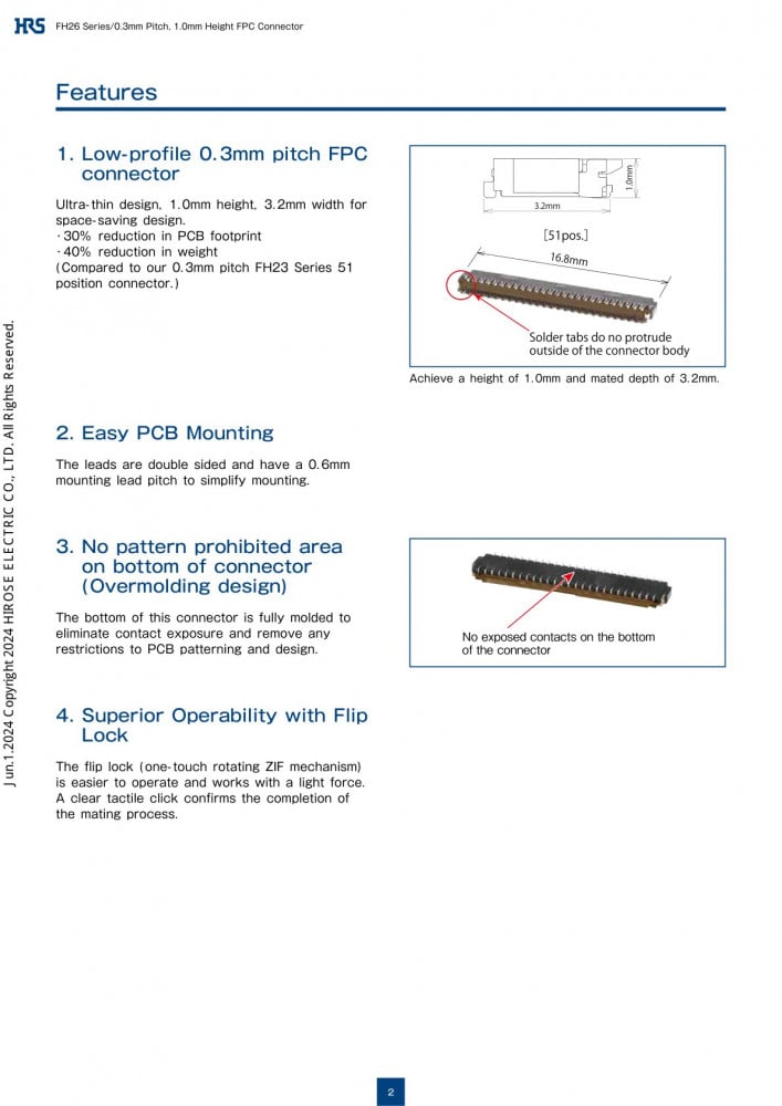 FH26W datasheet page 2