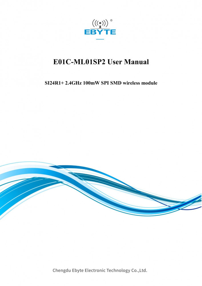 E01C-ML01SP2 datasheet page 1