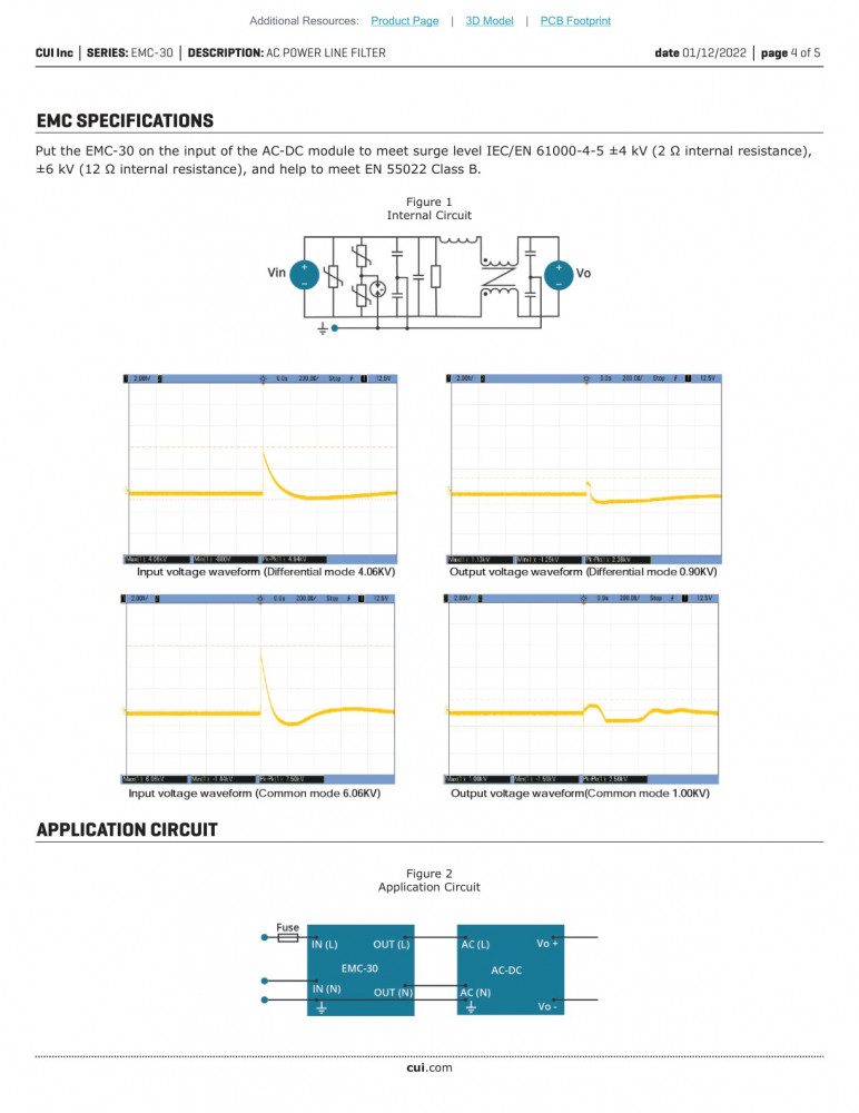 CUI EMC-30-T datasheet page 4