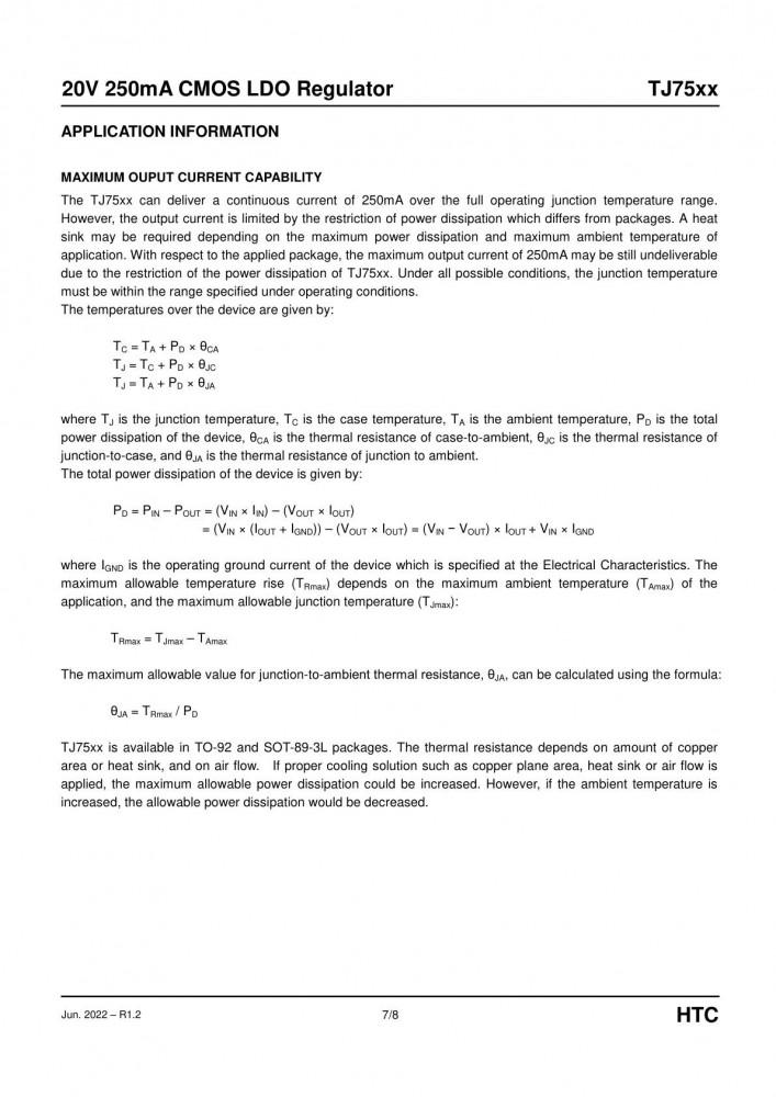 TJ7550GF datasheet page 7