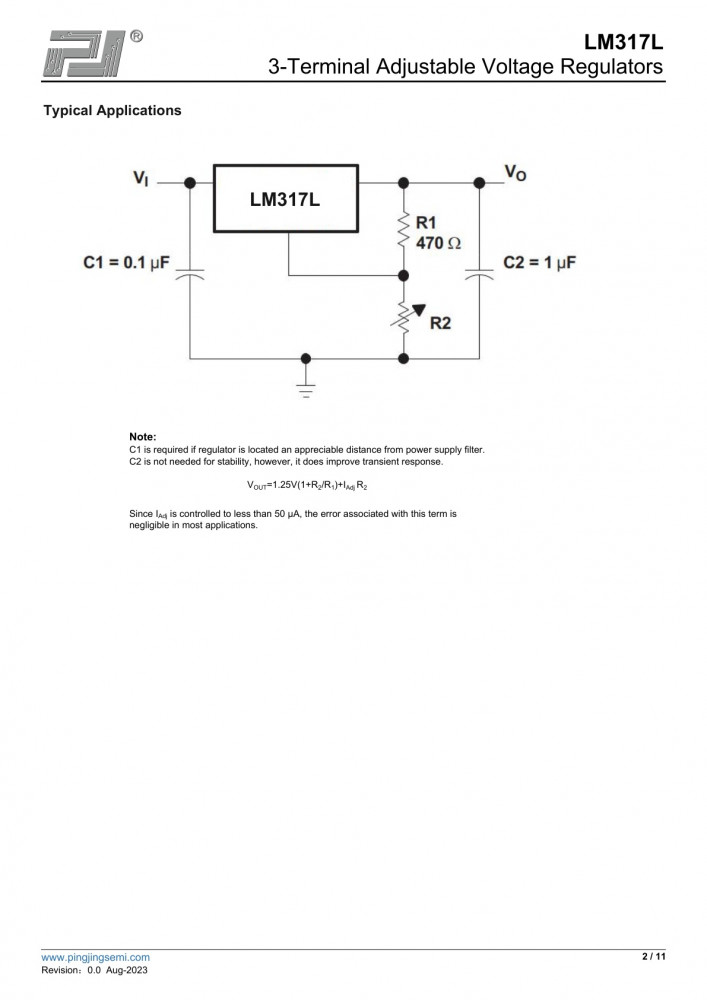 LM317LSQ datasheet page 2