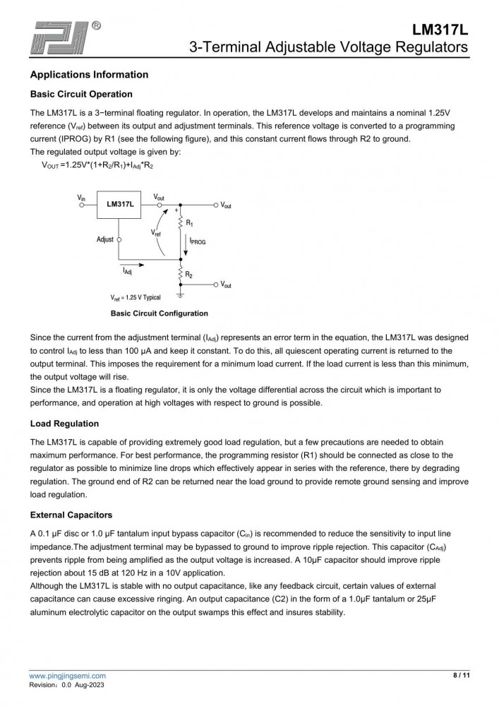 LM317LSQ datasheet page 8