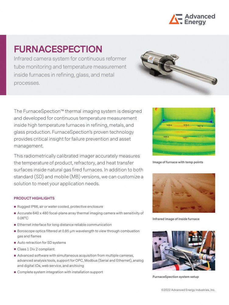 FurnaceSpection technical document page 1