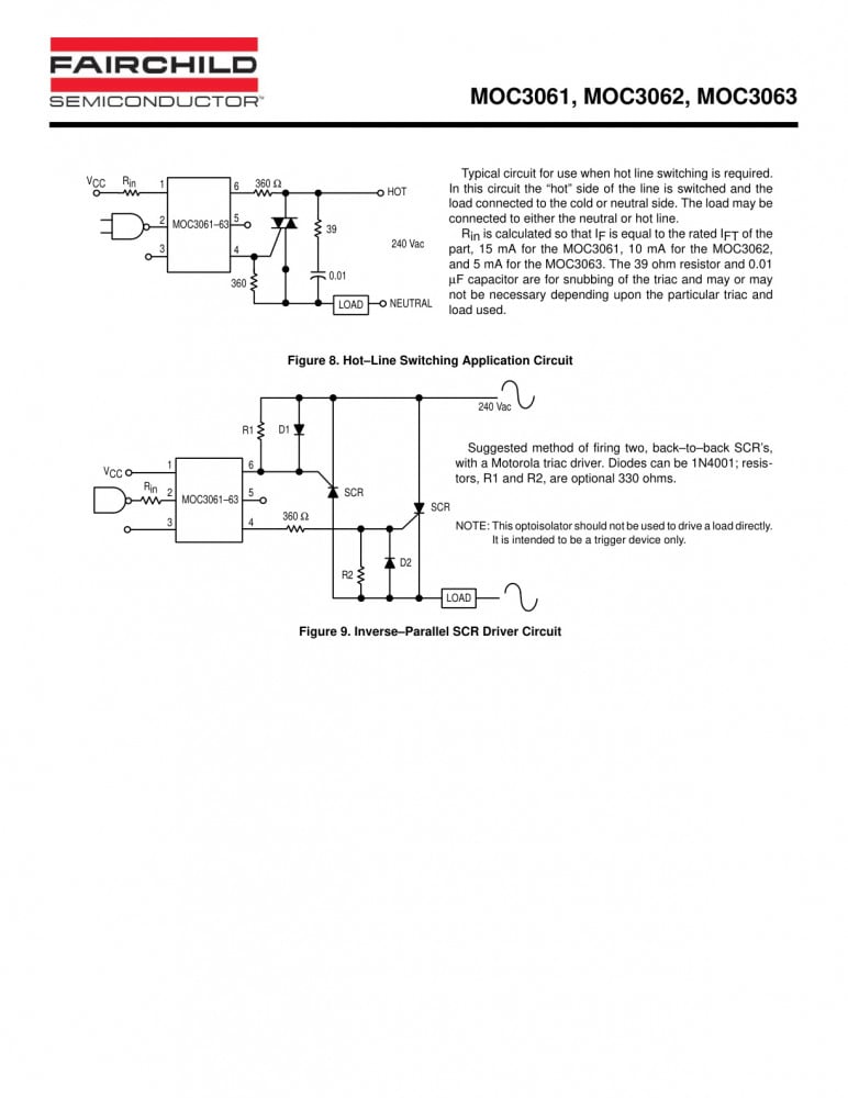 MOC3062 datasheet page 4