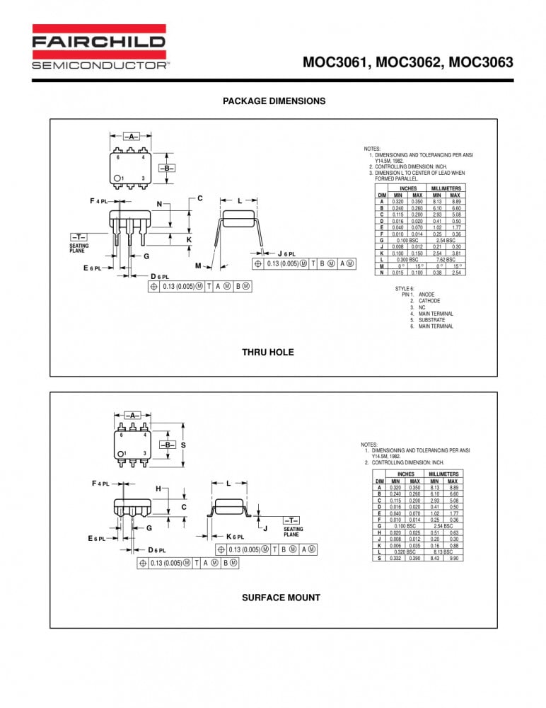 MOC3062 datasheet page 5