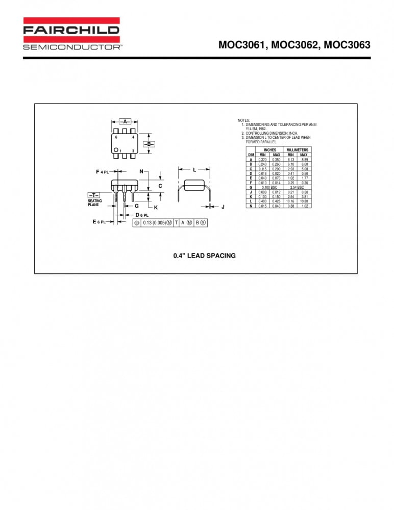 MOC3062 datasheet page 6