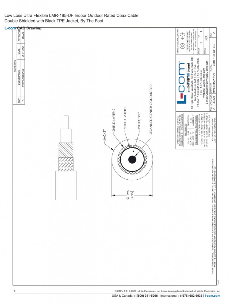 LMR-195-UF-LC datasheet page 4