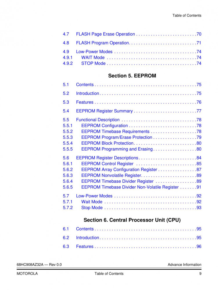 MC908AZ32A document page 9