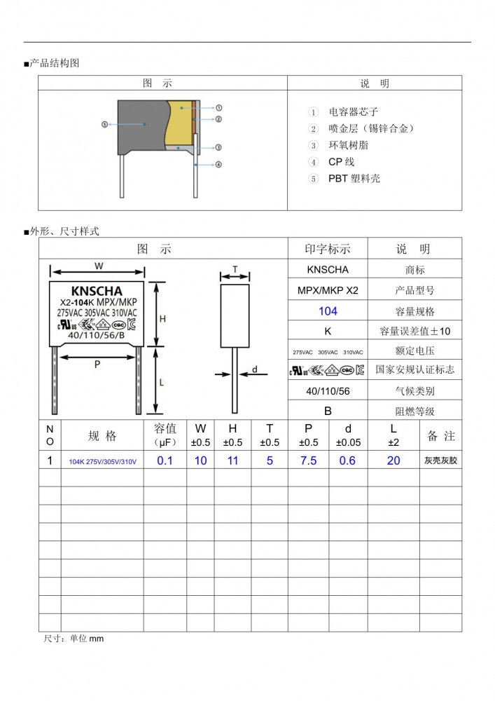 82X20039 specification approval page 2