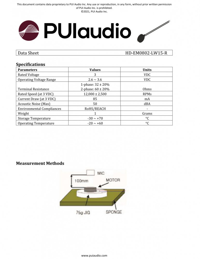 HD-EM0802-LW15-R datasheet page 1