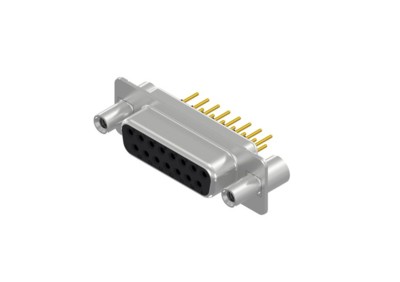 D-SUB Standard • 15-pos. • Socket • Solder pin straight • Threaded rear spacer • Quality class 3 • UNC 4-40 for sale