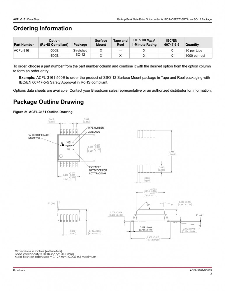 ACFL-3161 datasheet page 2