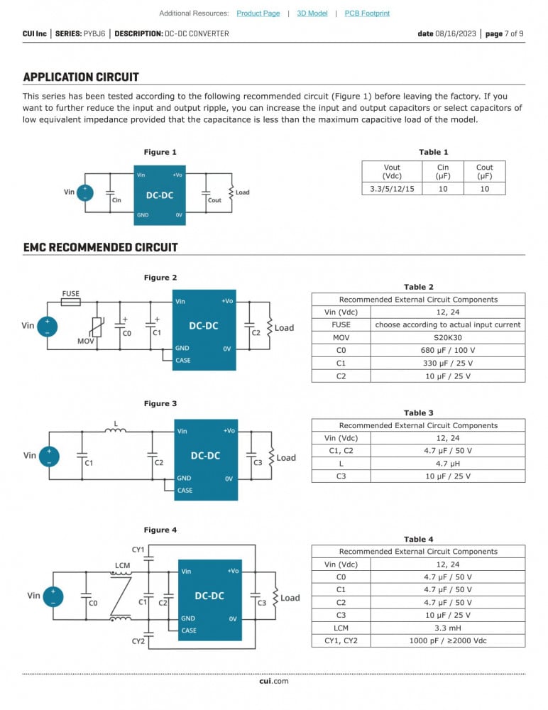 CUI PYBJ6 series datasheet page 7