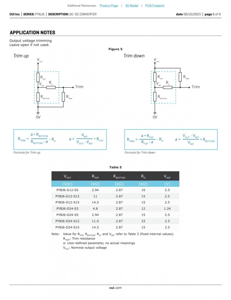 CUI PYBJ6 series datasheet page 8