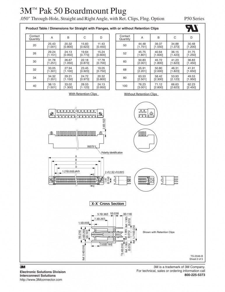 3M P51-040P-SR1-EA technical document sheet 2