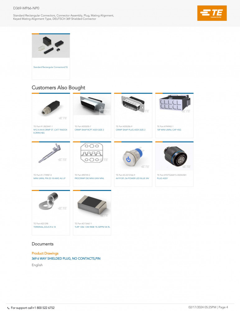 D369-MP66-NP0 technical document page 4