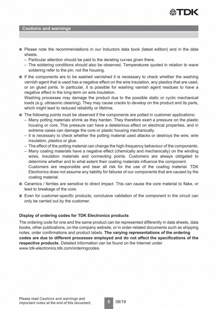 B82450A*E datasheet page 5