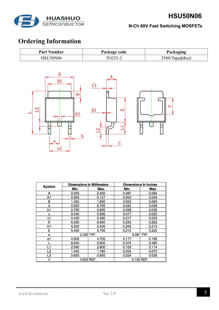 HSU50N06 datasheet page 5