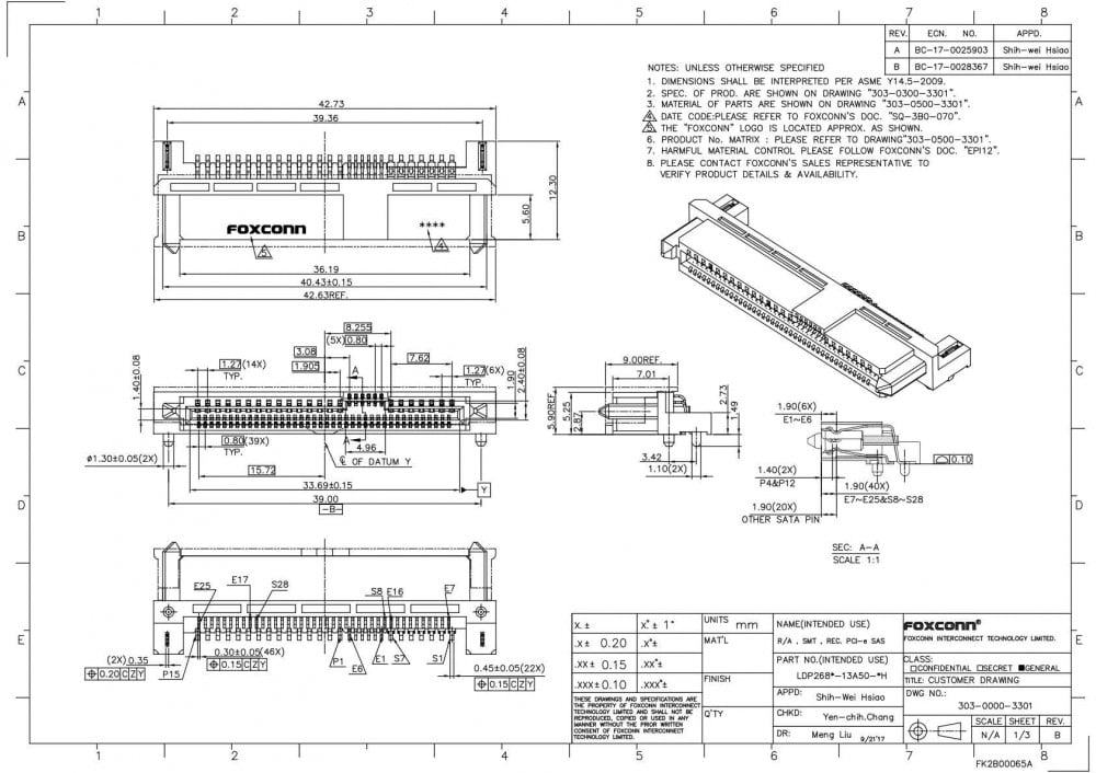 FOXCONN document page 1