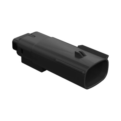 MX150 Mat-Sealed Male Connector Assembly, Single Row, 3 Circuits, Keying  Option C, Dark Gray for sale