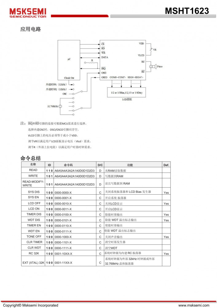 MSHT1623 datasheet page 10
