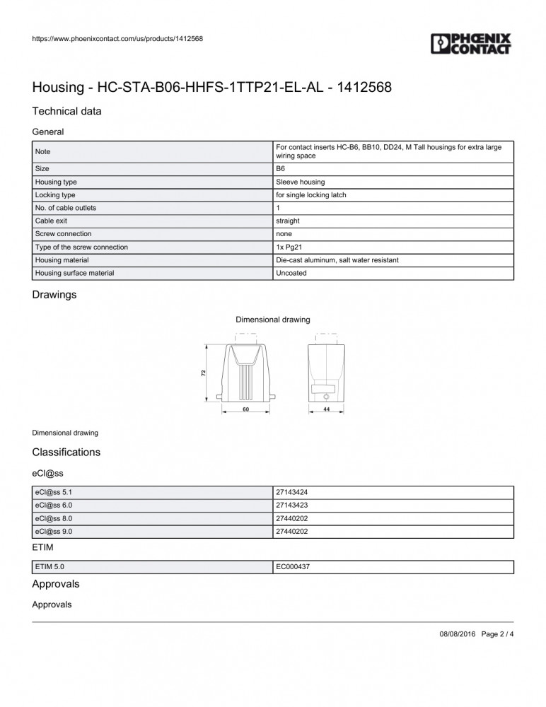 Phoenix Contact 1412568 technical document page 2