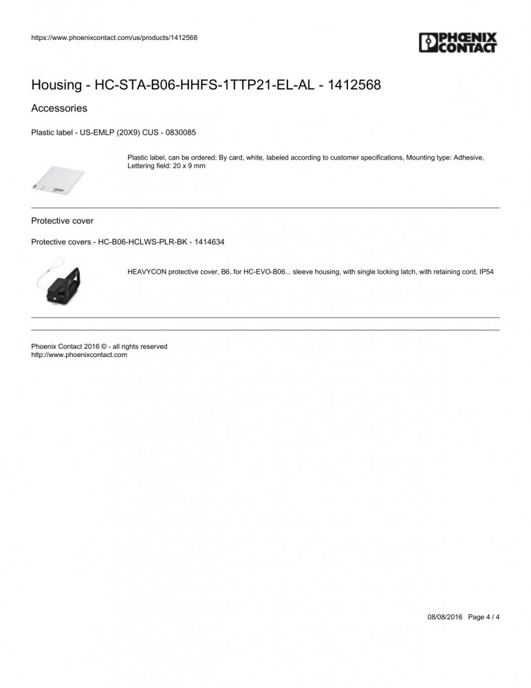 Phoenix Contact 1412568 technical document page 4