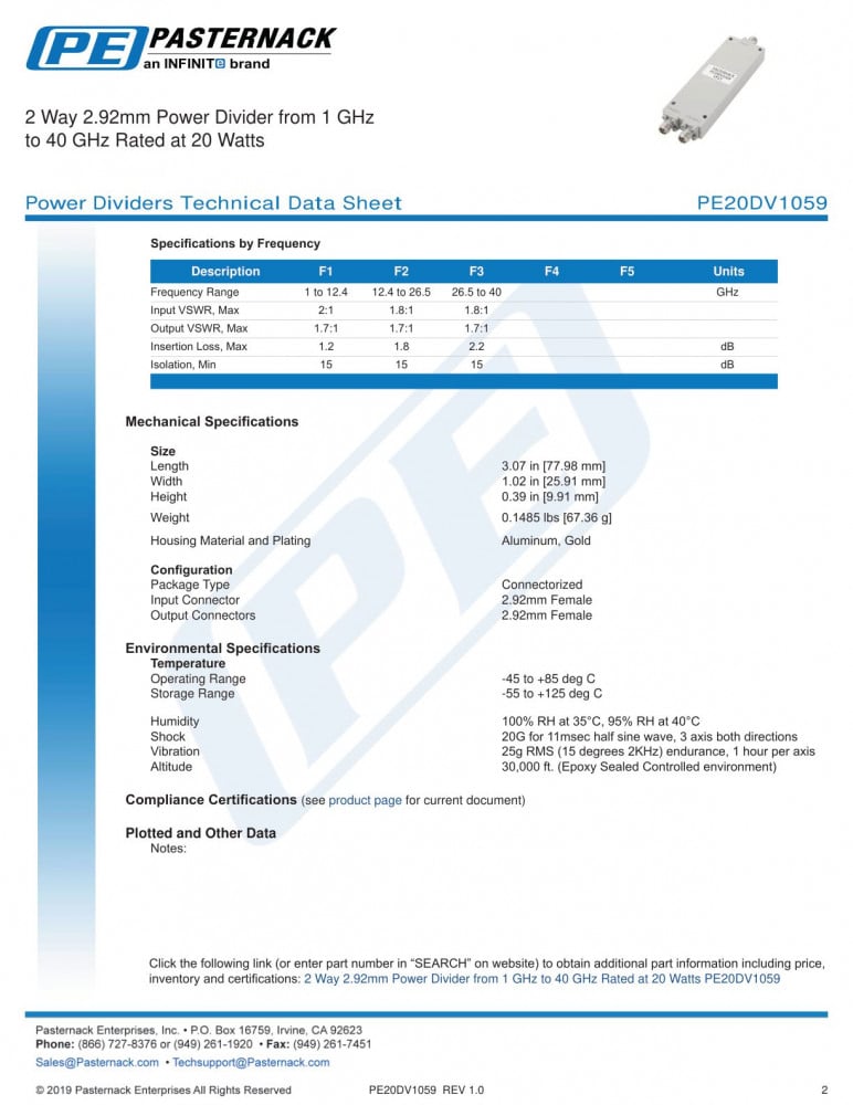 PE20DV1059 datasheet page 2