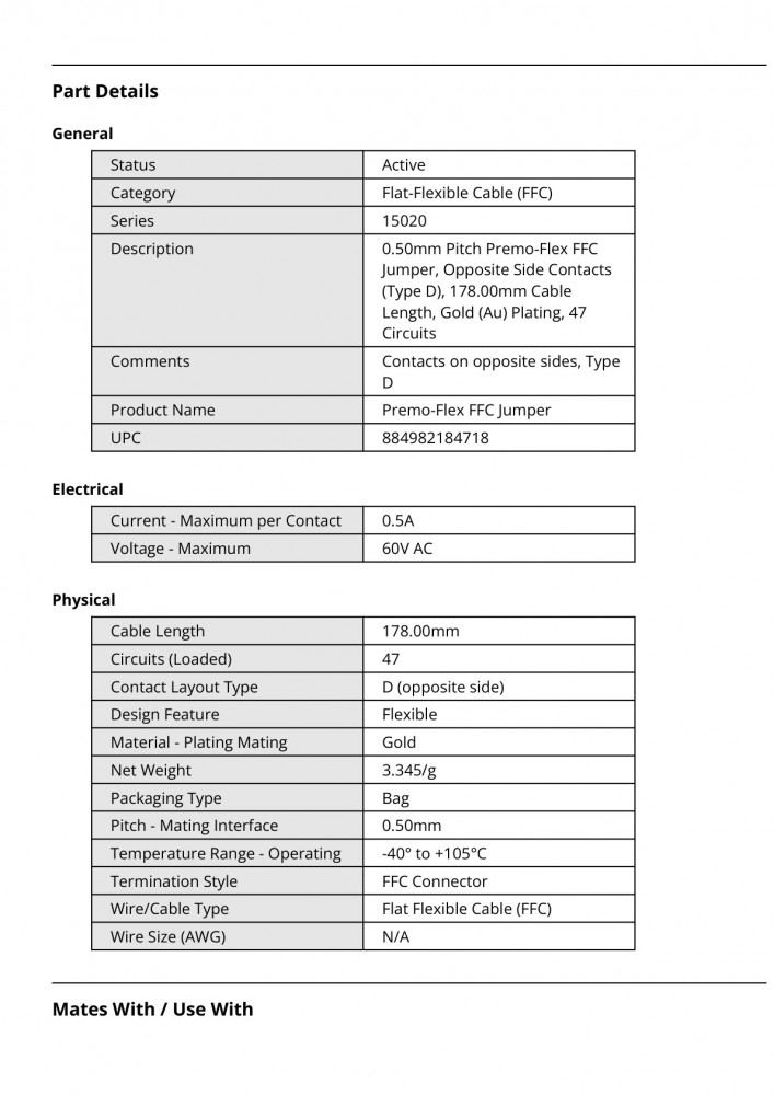 MOLEX 150201196 product specification page 2