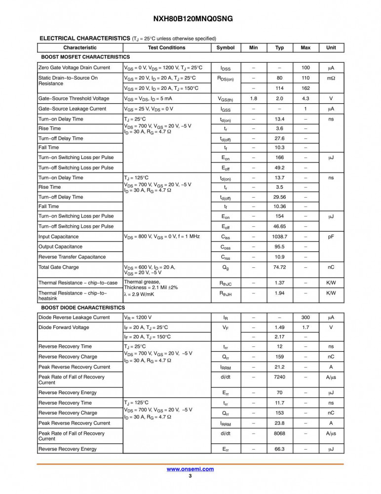 NXH80B120MNQ0SNG datasheet page 3
