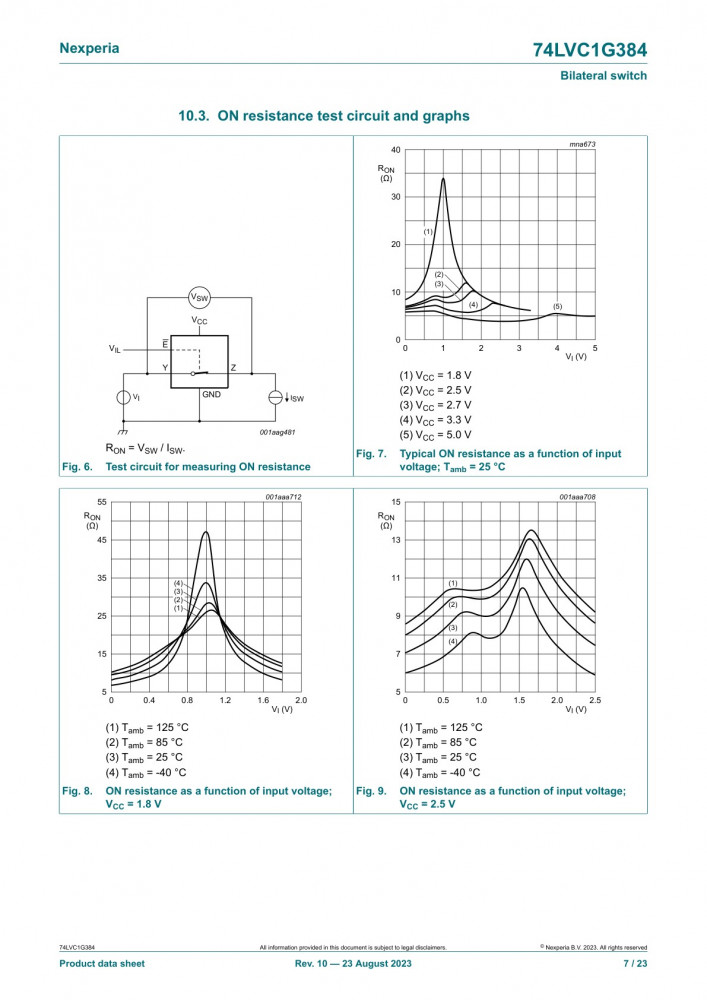 74LVC1G384 datasheet page 7
