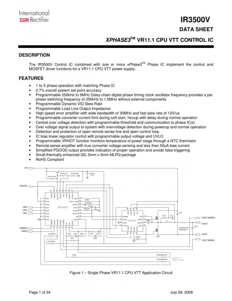 IR3500VMTRPBF document page 1