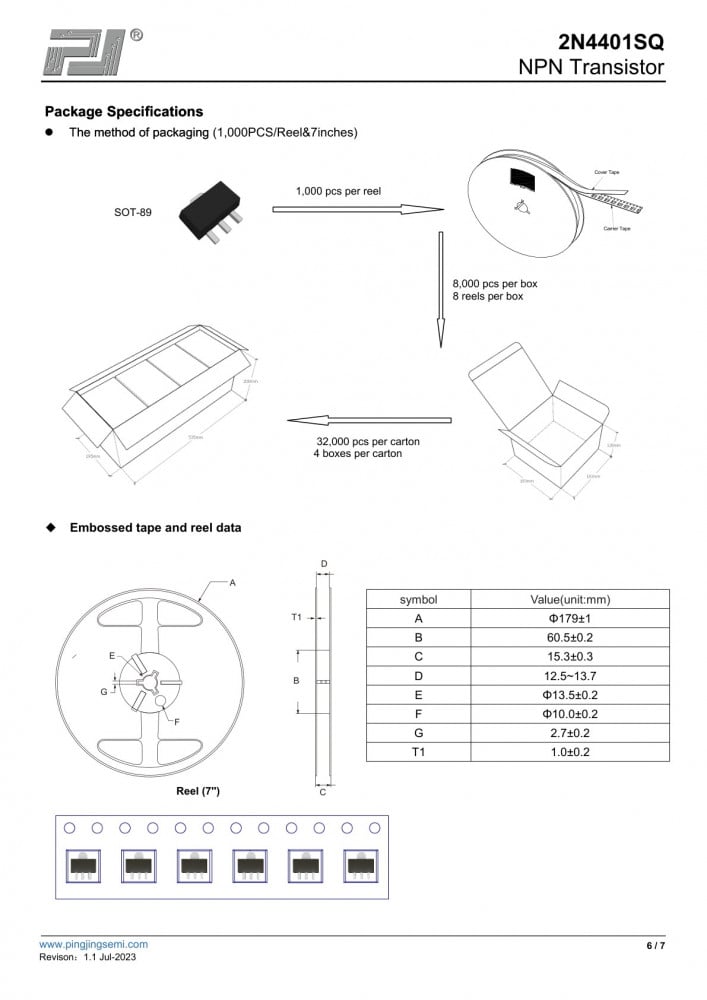 2N4401SQ datasheet page 6