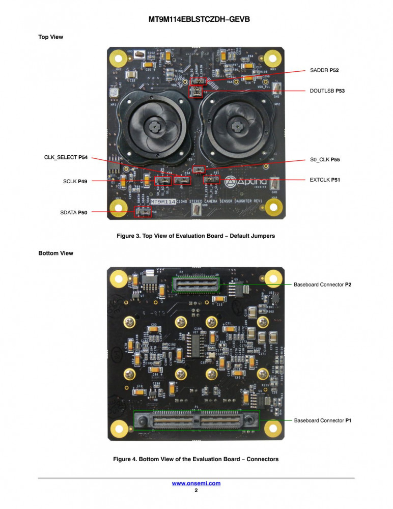 MT9M114 evaluation board manual page 2