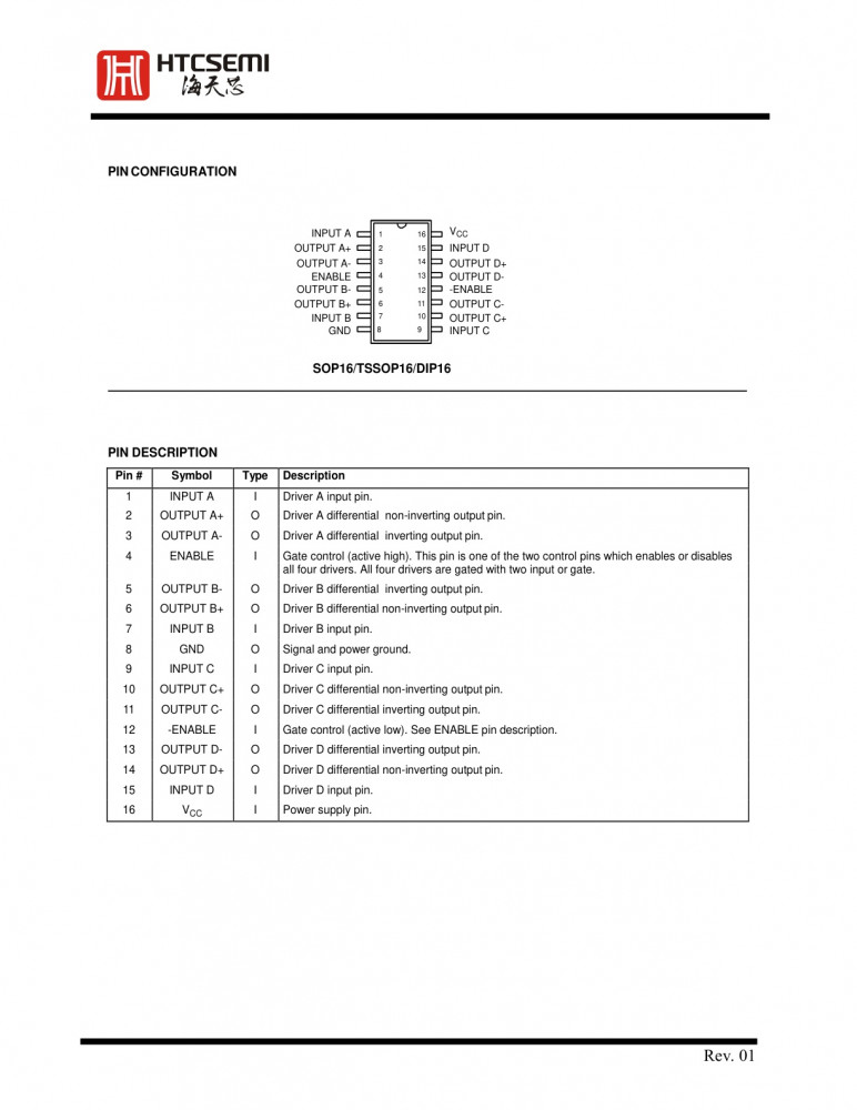 HT26LS31ARZ datasheet page 2