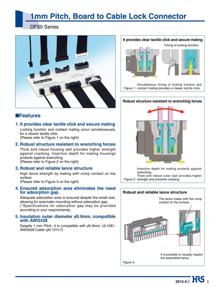 HRS DF50 datasheet page 1