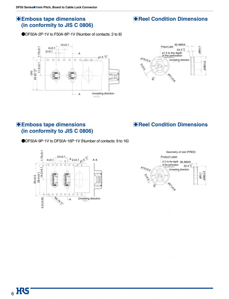HRS DF50 datasheet page 6