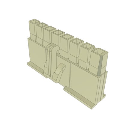 Samtec IPBD-08-S-K Rectangular Connector Housing for sale